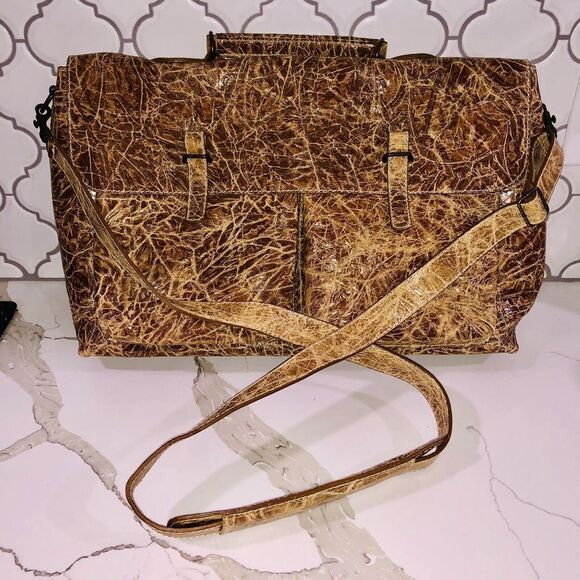 Rugero by Rogers | Bags | Rugged Leather Messenger Bag Vintage ...